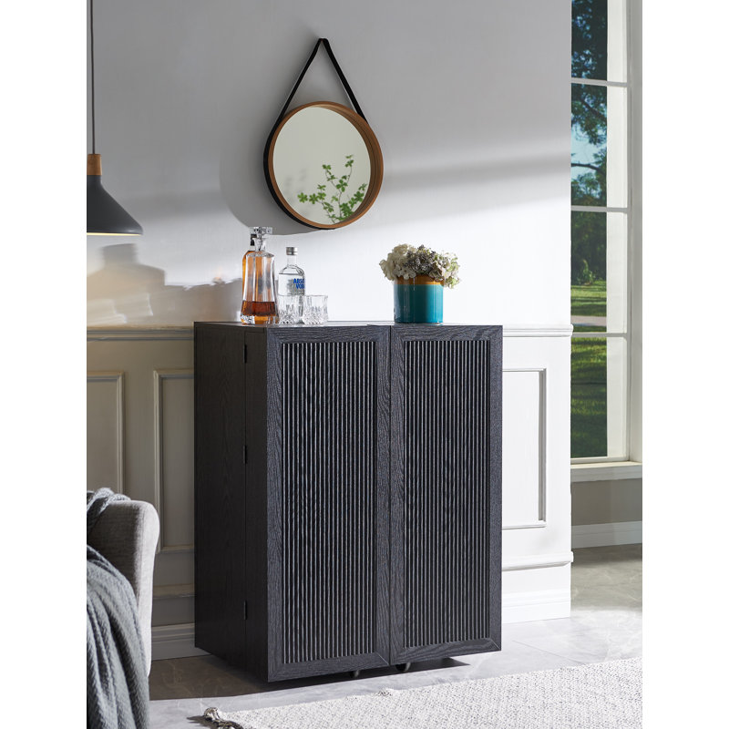 Ebern Designs Yessine 31.5'' Bar Cabinet & Reviews | Wayfair